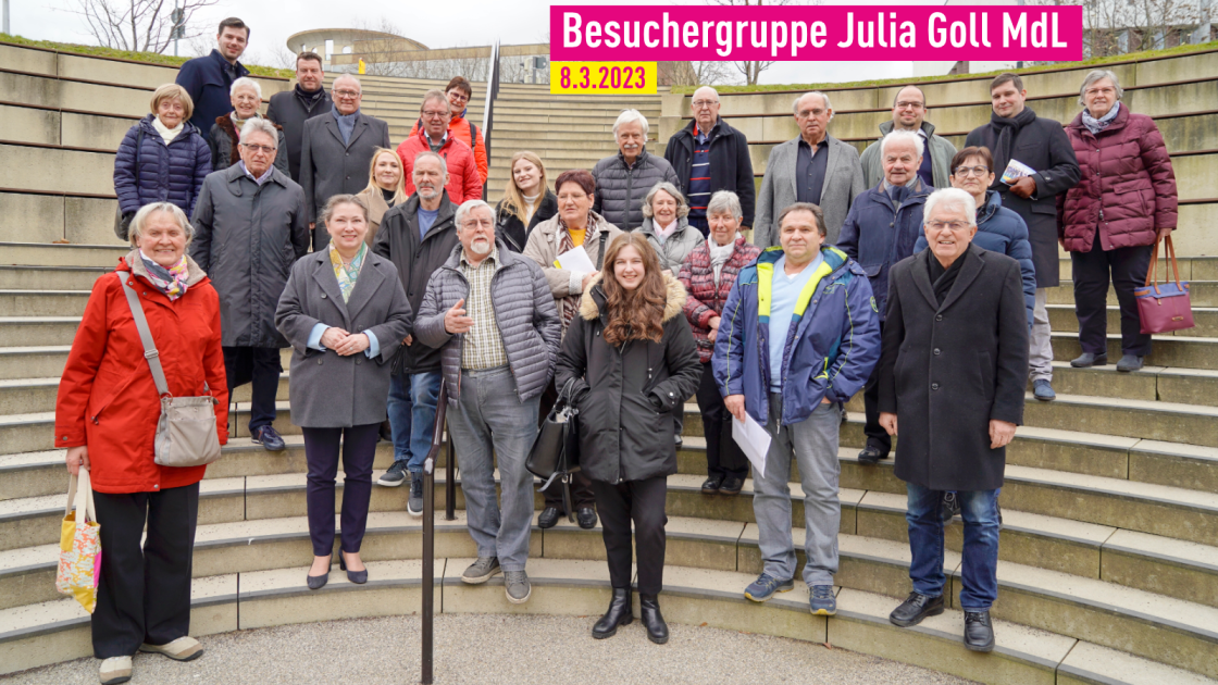 Bürgerinnen und Bürger aus dem Wahlkreis Waiblingen auf Einladung von ... Bürgerinnen und Bürger aus dem Wahlkreis Waiblingen auf Einladung von ...